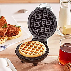 DASH DMW001BK Mini Maker for Individual Waffles, Hash Browns, Keto Chaffles with Easy to Clean, Non-Stick Surfaces, 4 Inch, Black