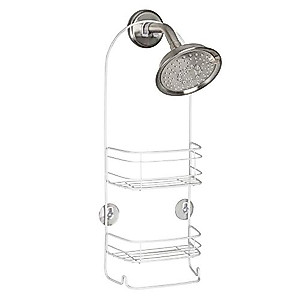 iDesign InterDesign Rondo Bathroom Shower Caddy for Shampoo, Conditioner, Soap-White