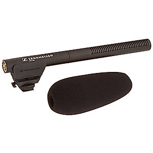 Sennheiser Professional MKE 600 Shotgun Microphone with XLR-3 to 3.5mm Connector for Video Camera/Camcorder