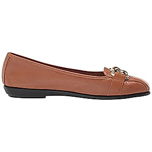 Aerosoles Women's Bristol Ballet Flat, TAN LEATHER, 5