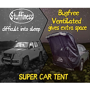 Hasika Camping Tent 2 Person Sun Shade Privacy Shelter Easy Set Up 120 Seconds Waterproof 3000MM UPF 50+ Yellow (Large)