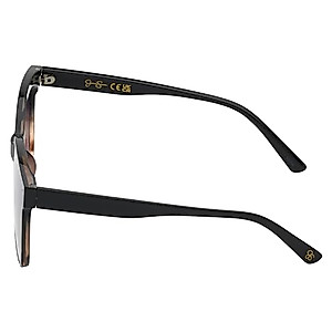 Jessica Simpson Womens J6128 Retro Square Sunglasses With Uv400 Protection. Glam Gifts For Her, 62 Mm, Black Tortoise, 62 Mm US