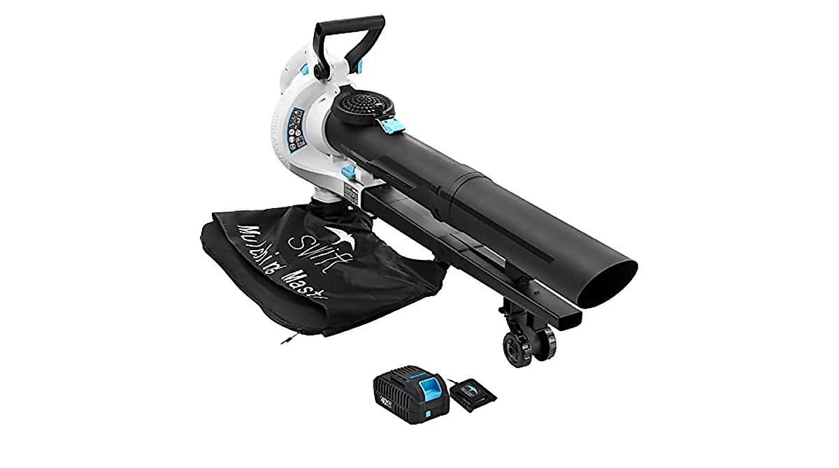 3 in 1 Cordless Leaf Blower Vacuum and Mulcher, 40V Handheld Battery ...