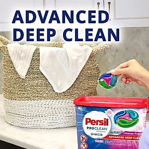 Persil Discs Laundry Detergent Pacs, Intense Fresh, High Efficiency (HE) Compatible, Laundry Soap, 62 Cou