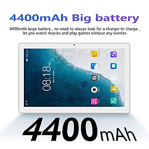 Android 10.0 Tablet, 10.1 inch Smart Tablet 1+16GB ROM 10 Core WiFi 0.3MP+2MP Dual Camera Game Tablet Best for Adults Working Childrens School Learning Birthday Gift