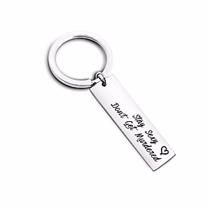 MYOSPARK Stay Sexy Don't Get Murdered Jewelry My Favorite Murder keychain SSDGM keychian (SSDGM Keychain)