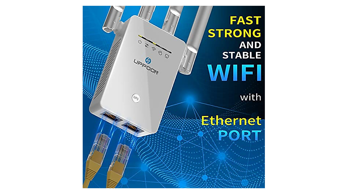 WiFi Extender, Wi Fi Extenders Signal Booster for Home Cover up to 8000 ...