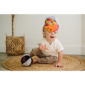 Genius Baby Toys Montessori Sensory Soft Balls with Sensory Sounds and Textures - Set of 3 - Practice Grasping - Gift Set Perfect for 6-12 Months Baby Toys