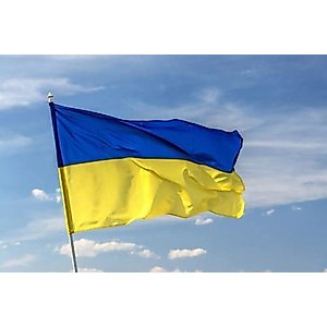 Ukraine Flag 3x5 Ft Outdoor Indoor Decoration Flag Banner with Two Brass Grommets Ukrainian National Flags I Stand with Ukraine