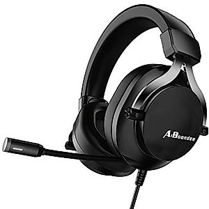 Xbox One Headset with Mic LED Light On Ear Gaming Headphone PS4,3.5mm Wired Gaming Headset for PC Mac Laptop Nintendo Switch Gamer Headphone (Black)