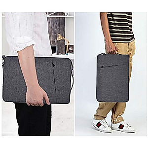 14 inch Laptop Sleeve Case, Padded Protective Travel Carry Bag for HP 14 Laptop, HP Pavilion 14, Dell Inspiron 14, Lenovo ideapad 14, ASUS VivoBook 14 Computer Cover -Space Grey