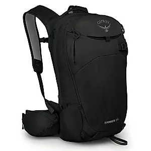 Osprey Kamber 20 Men's Backcountry Ski and Snowboard Backpack, Black