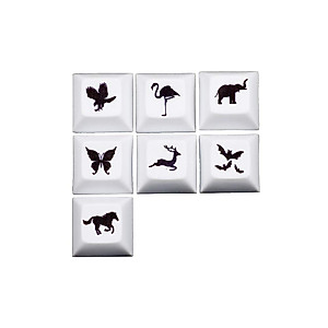 108 Key Mechanical Keyboard Dye Sub White Keycaps Love Animal Cartoon Food for MX Mechanical Gaming Keyboard (Color : Cartoon)