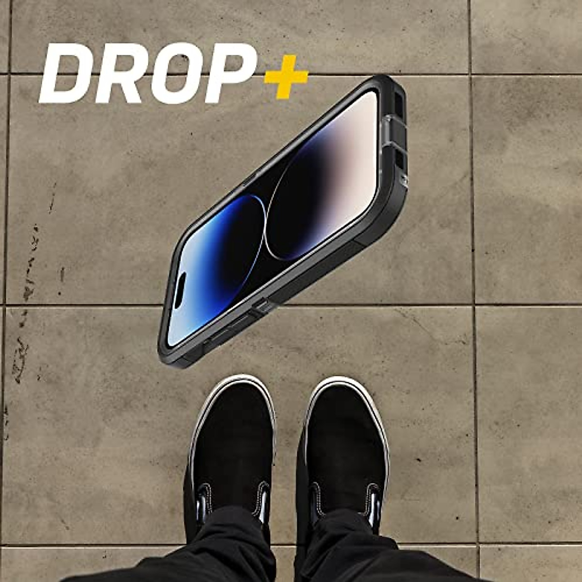 OtterBox IPhone 14 Pro Max (ONLY) Defender Series XT Case - BLACK CRYSTAL, Screenless, Rugged , Snaps to MagSafe, Lanyard Attachment