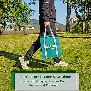 Olsa Giant Tumble Tower 60 PCS Wooden Block Stacking Games with Carrying Bag Classic Indoor & Outdoor Games for Kids Adults Family Backyard Lawn Beach Camping (Stack from 2.2 Ft to 5Ft)