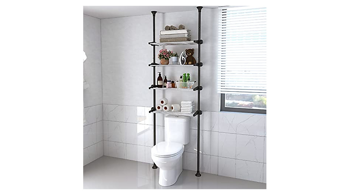 Lilyvane Adjustable Over Toilet Storage Solution