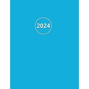 daily diary 2024: 2023 Diary with the Large Daily Planner Pages from January 2024 - December 2024 (with gray cover)