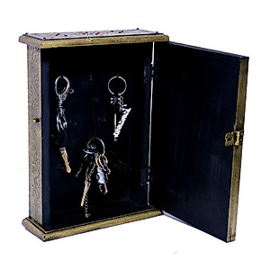 Eurasia Wooden Key Box Holder, Full Handmade Hanging Tiles Fittted Key Holder Box for Wall & Home Decor