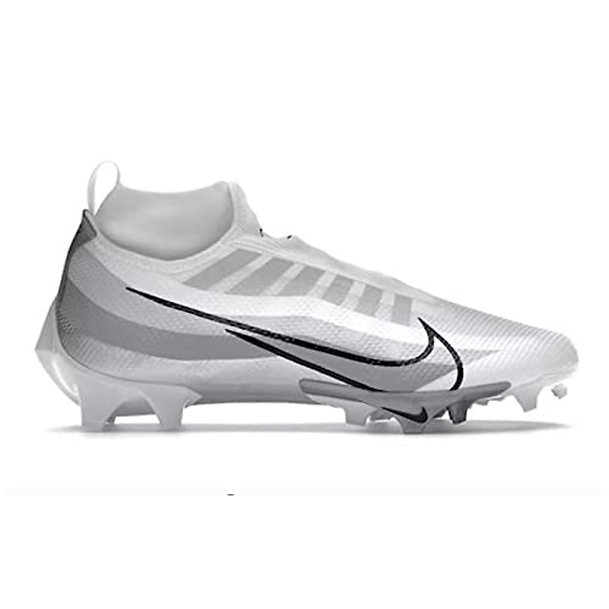 Nike Mens Vapor Edge Pro 360 Football Cleat, White/Black-Metallic Silver Sz11.5, 11.5