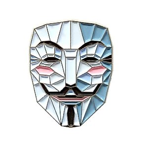 Pinupper Guy Fawkes Mask Enamel Lapel pin