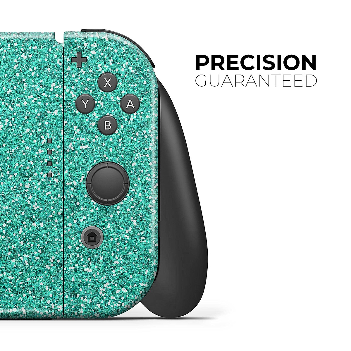 Design Skinz - Compatible with Nintendo Switch OLED Console + Joy-Con - Skin Decal Protective Scratch-Resistant Removable Vinyl Wrap Cover - Sparkling Teal Ultra Metallic Glitter