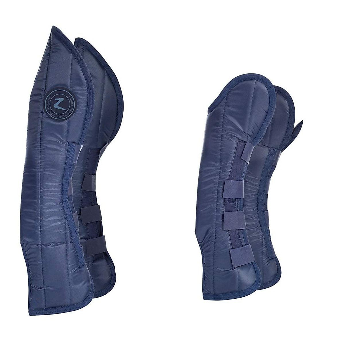 HORZE Horse Shipping Boots Set of 4 - Peacoat Dark Blue - Cob