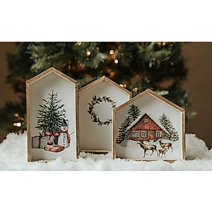 Rub on Transfers for Crafts and Furniture | 3 Design Sheets 6”x 12” | Home Decor Transfers | Furniture and Craft Decals | by Thymeless Designs (Cozy Christmas)