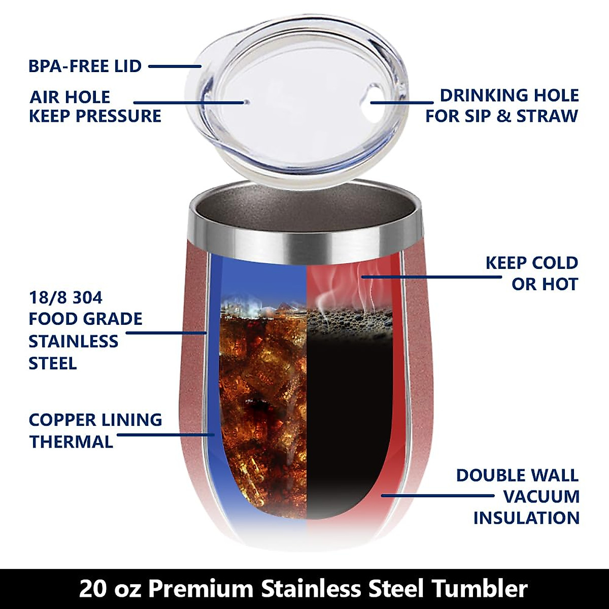 NewEleven 50th Birthday Gifts For Women, 50th Birthday Decorations, 50th Birthday Gifts For Her, Sister, Mom, Bestie, 1974 Birthday Gifts For Women, 50th Birthday Wine Tumbler - 12 Oz Tumbler