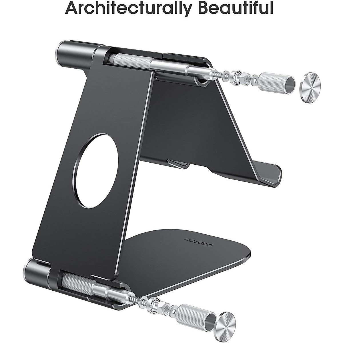 OMOTON Fully Foldable Tablet Stand, Black