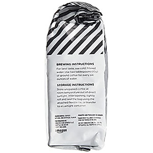 AmazonFresh French Vanilla Flavored Coffee, Ground, Medium Roast, 12 Ounce