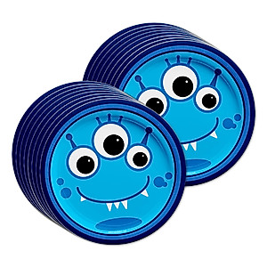 Mighty Monster Birthday Party Supplies Set Plates Napkins Cups Tableware Kit for 16