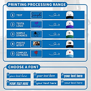 Generic 10Pack Custom Trucker Hat with Your Design,Personalized Adjustable Mesh Trucker Hat Baseball Cap with Curved Brim,for Group Travel Multi