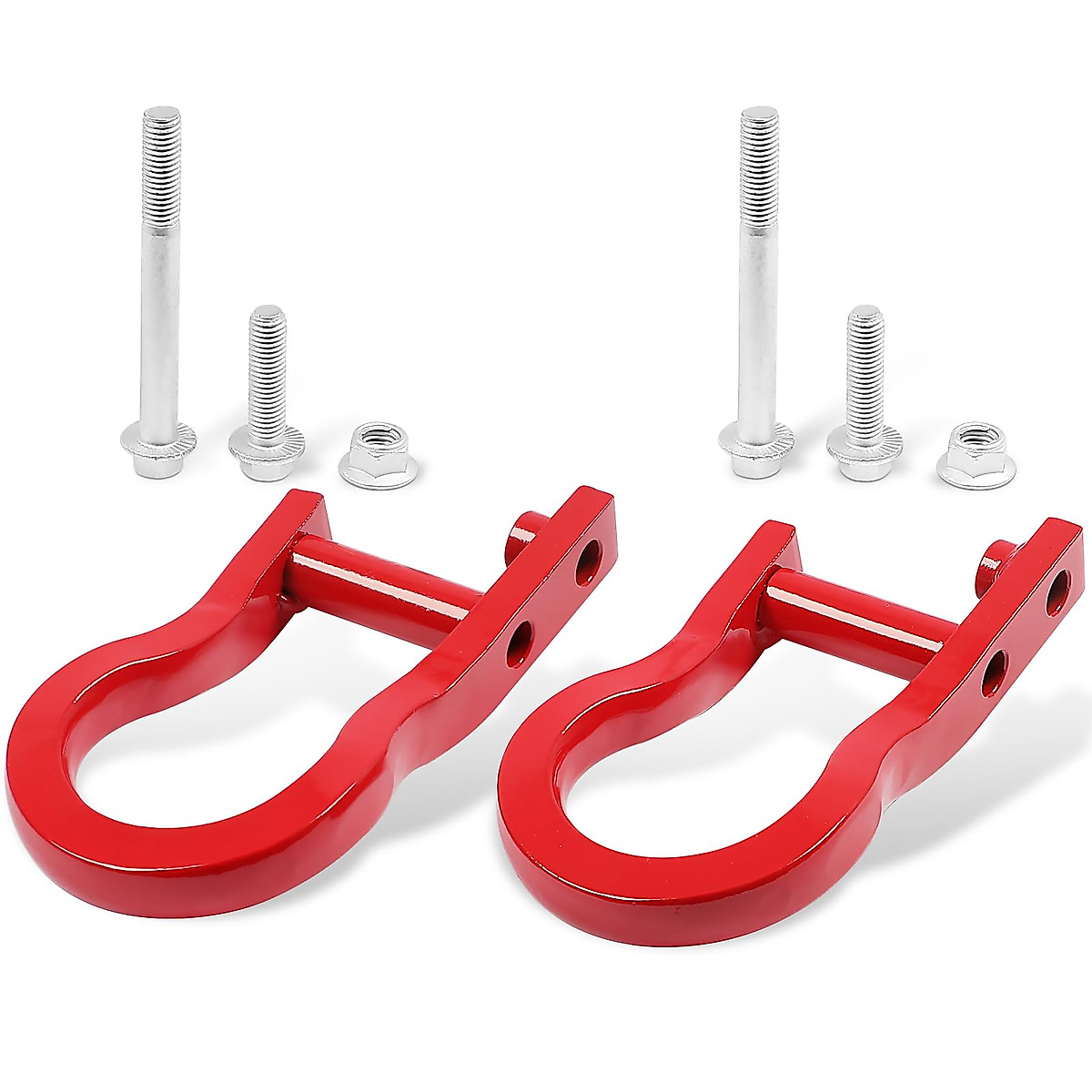 Pair of Front Tow Hooks Compatible with 2007-2019 Chevy Silverado GMC Sierra 1500 2019 Chevy Silverado GMC Sierra 1500 LD Replace OE Number 84192871