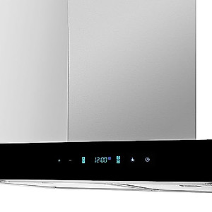 Blue Ocean 30" RHKE3 Stainless Steel Wall Mount Kitchen Range Hood | 760 CFM | LED Lights | PRO PERFORMANCE | LED Touch Panel w/Digital Clock | Ducted/Ductless Convertible Duct