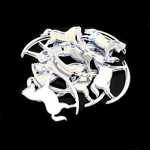 Super Cool Creations Rocking Horse Shaped Crafting Sets, Blue Mirror, Pack of 20 x 2cm
