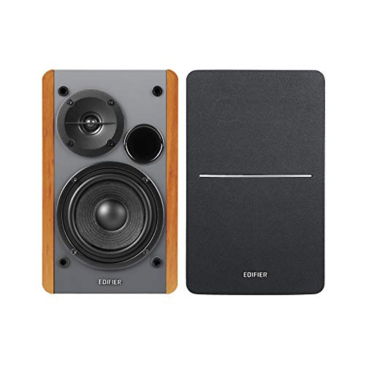 Edifier R1280Ts Powered Bookshelf Speakers - 2.0 Stereo Active Near Field Monitors - Studio Monitor Speaker - 42 Watts RMS with Subwoofer Line Out - Wooden Enclosure