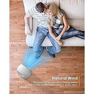 iDOO Electric Space Heater for Indoor Use with Remote, Portable PTC Ceramic Heaters for Bedroom, 1500W Fast Heating for Large Room/Office, Safe & Quiet for Home, 12H Timer, Oscillation, LED Display