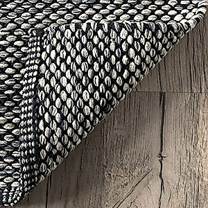 nuLOOM Alessi Solid Farmhouse Cotton Area Rug, 3' x 5', Grey