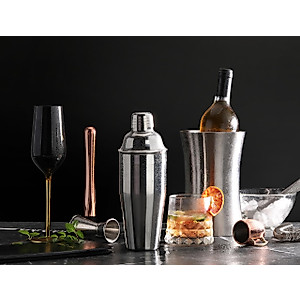 New Star Foodservice 48414 Stainless Steel Cocktail Shaker, 25 oz, Silver
