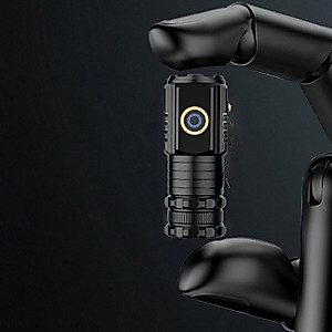 Flashlight High Lumens Rechargeable,Portability Mini Sturdy Led Flashlights,Waterproof Powerful Handheld Flash Light for Camping Home Emergencies (Blue)