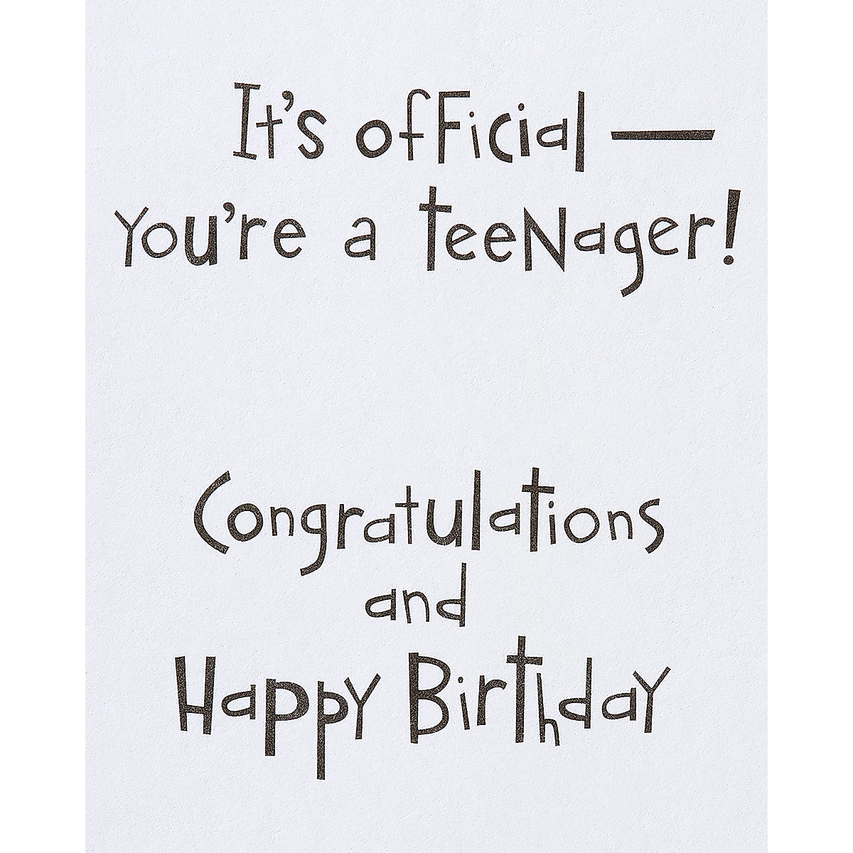 American Greetings 13th Birthday Card (It's Official)