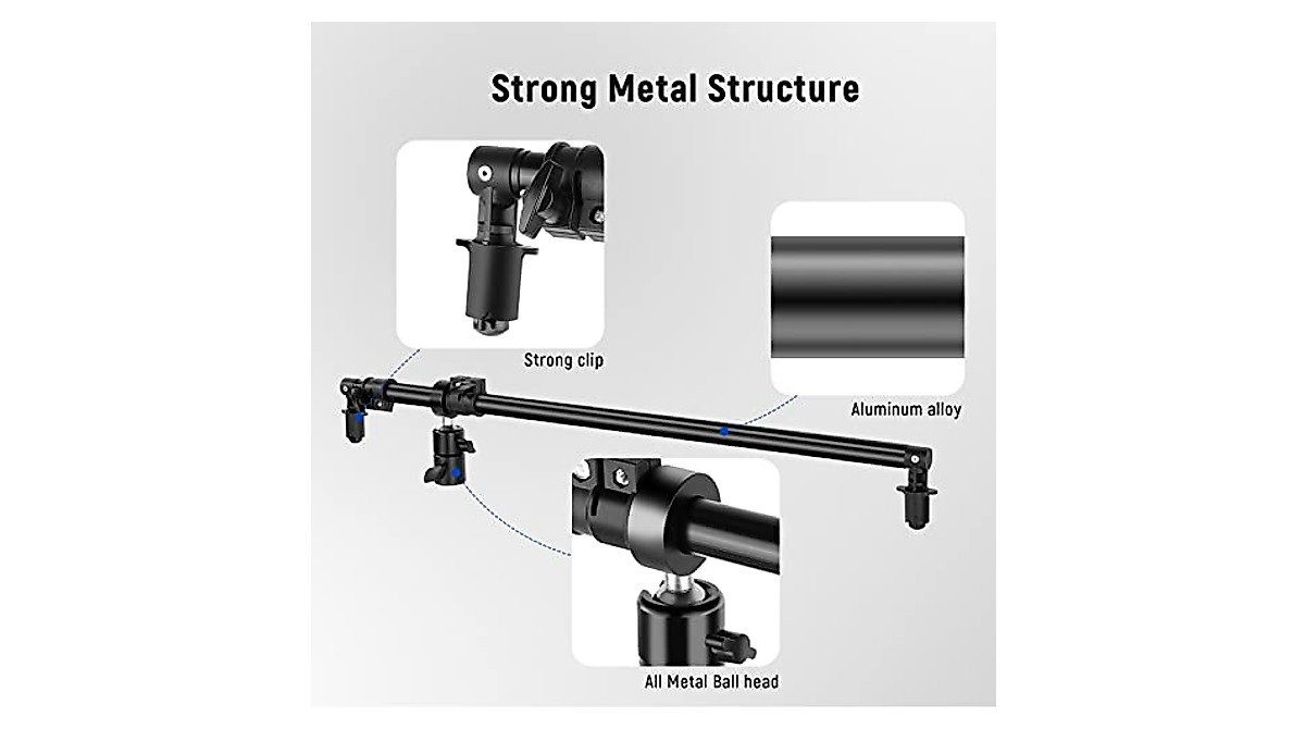 NEEWER Extendable Reflector Holder Arm for Studio & Outdoor Photography