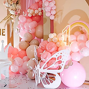 Pllieay 14 Holes Balloon Sizer Box Cube, Pink Plastic Balloon Measurement Box, Collapsible Balloon Sizer Tool with Instructions for Balloon Decoration, Balloon Arch, Balloon Columns, 1-10 Inch