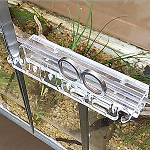 BASE WAVE Aquascape Maintenance Tool Holder for Aquatic Plants-5-1/2''(140mm) Rimless Tank Mount,up to 9/16''(15mm) Glass