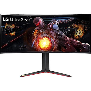 LG 34GP950G-B 34" Ultragear QHD (3440 x 1440) Nano IPS Curved Gaming Monitor - (Renewed)