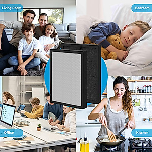 KF250 H13 True HEPA Replacement Filter Compatible with Kenmore 1200e Series PM2010 Air Cleaner Purifier, Part # KF250, 2 Sets (4pcs)