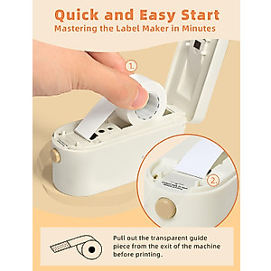 MakeID White Label Maker Tape Adapted Label Print Paper Refills Standard Laminated Office Labeling Tape Replacement 0.63'' x 13' (16mm x 4m) Work with Label Maker Model L1 Q1 E1