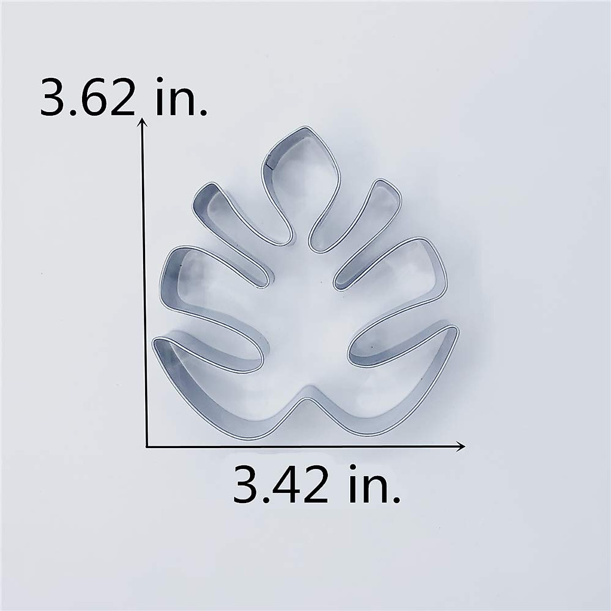 LILIAO Tropical Leaf Cookie Cutter - 3.4 x 3.6 inche - Stainless Steel
