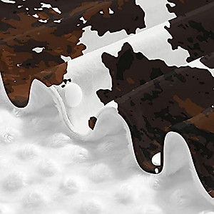 Baby Car Seat Covers for Babies – Carseat Cover Winter Baby Multiuse Nursing Covers for Breastfeeding Carseat Canopy Cover, Infant Car Seat Cover for Boys and Girls.（Brown Cowhide Cow Print）