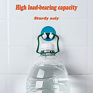 AELITOK Utility Thumb Wall Hooks,Damage Free Hanging Hooks for Walls,Adhesive Wall Hooks for Home Office Bedroom Kitchen 10pcs (Mixed Colors)